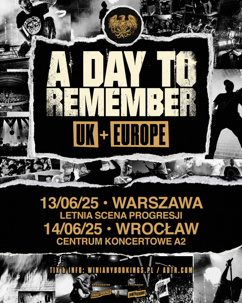 A Day To Remember | 13.06.2025, Warszawa (Progresja) | 14.06.2025 ...
